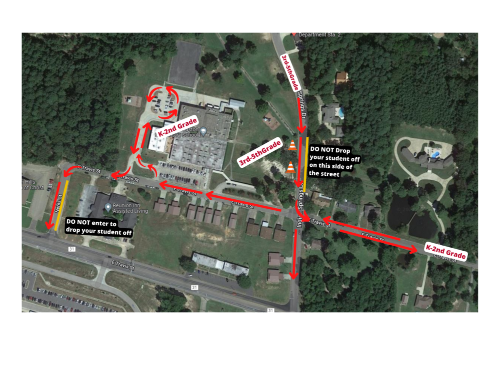 NEW Traffic Route Map | Sam Houston STEM